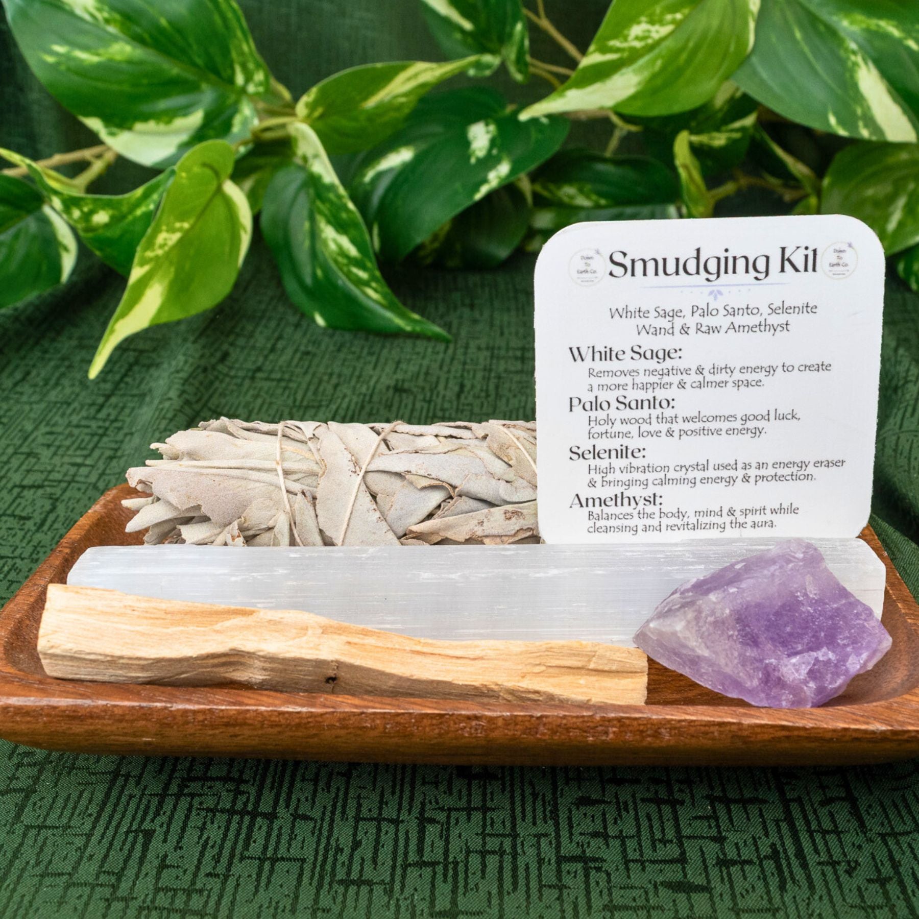 Elevate Rituals: Smudging Kit with Amethyst! – Down To Earth