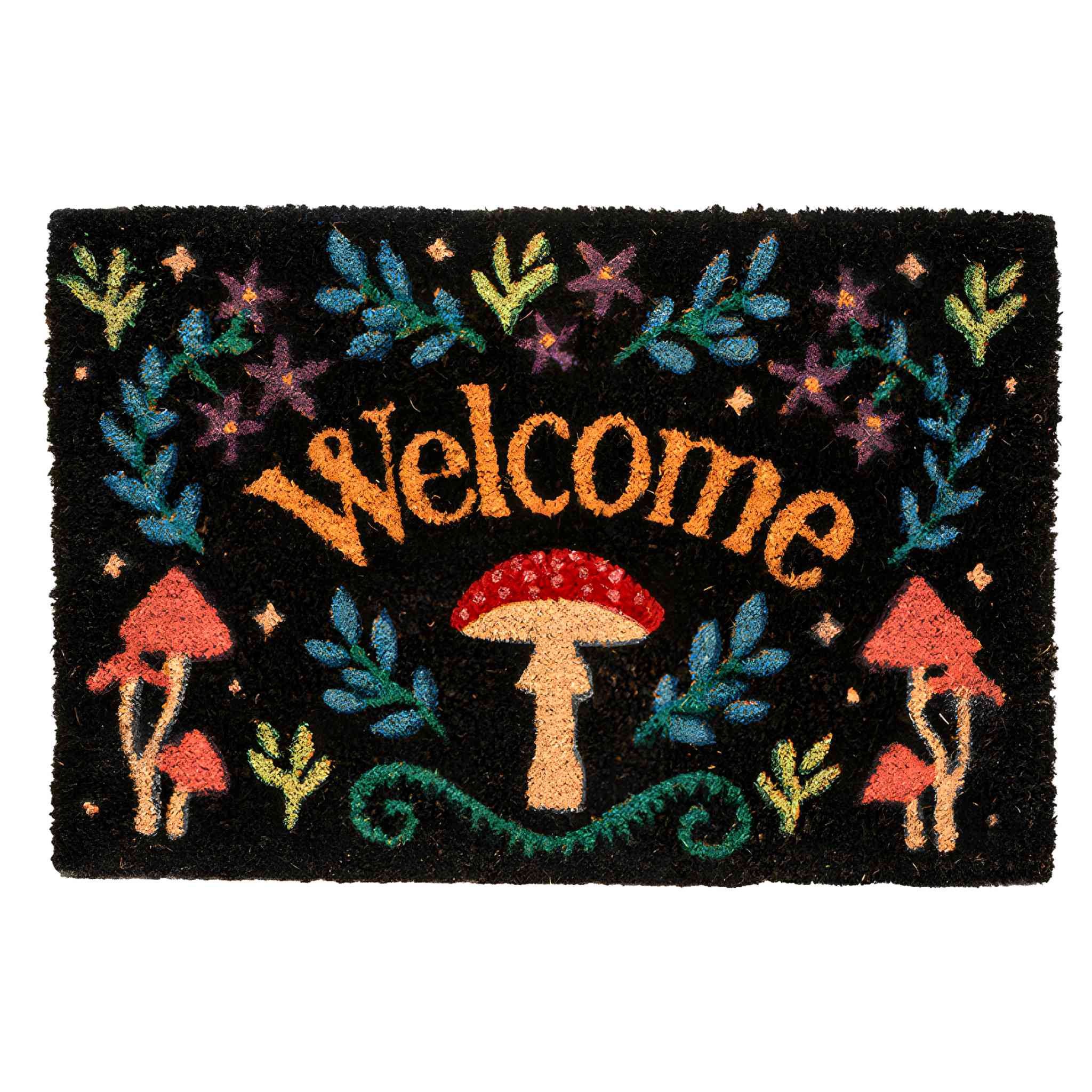 Whimsical Welcome: Mushroom Door Mat Delight – Down To Earth