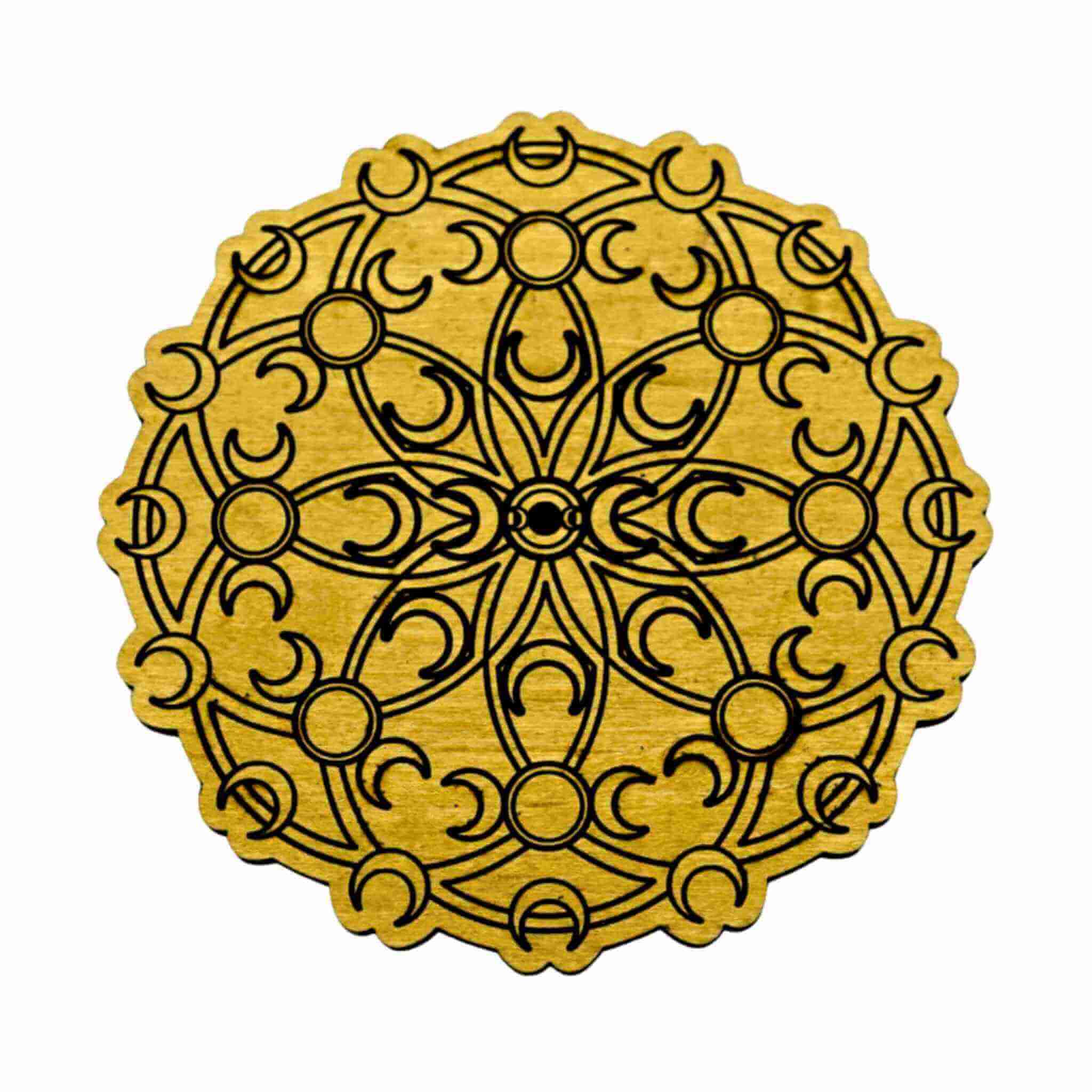 Triple Moon Crystal Grid - Lunar Power – Down To Earth