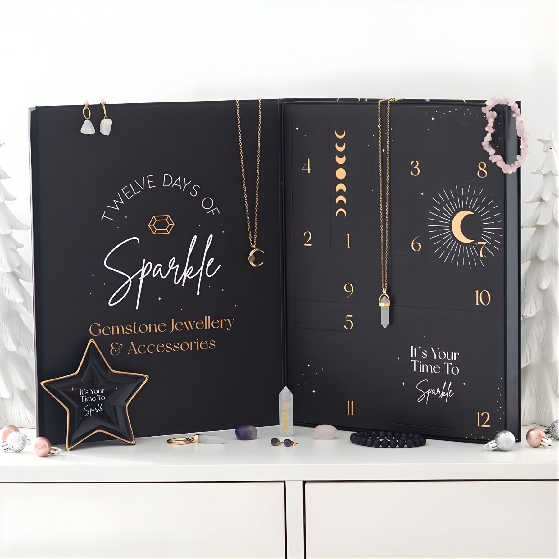 12-Day Crystal Jewelry Advent Calendar – Down To Earth